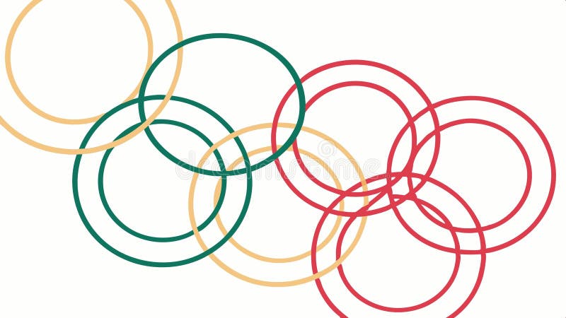 Olympic Rings Geometric Pattern, Sport and Competition Design Vector ...