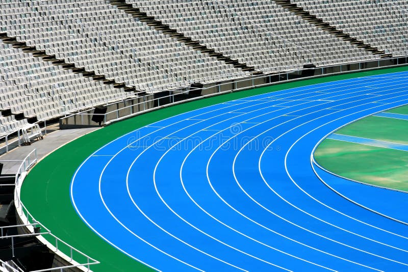 Olympic running tracks stock photo. Image of background - 15052904