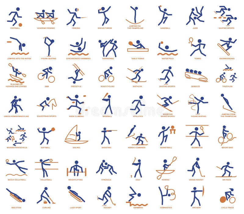Winter Olympics Sports Icons