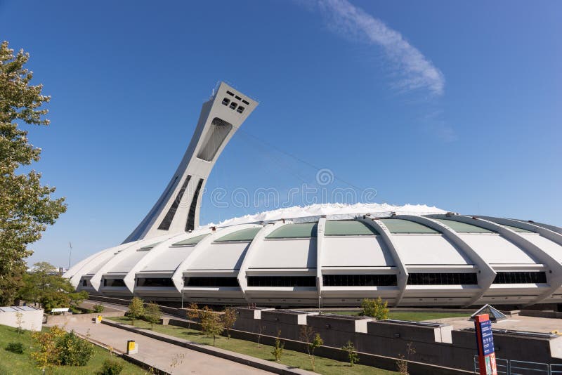 Olympic Stadium of Montreal. Quebec Editorial Photo - Image of ...