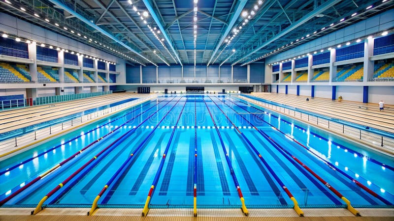 Olympic Swimming Pool stock illustration. Illustration of water - 328049233