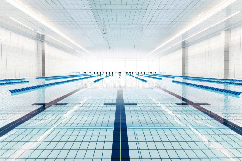 Olympic Swimming Pool Ready Stock Illustration - Illustration of water ...