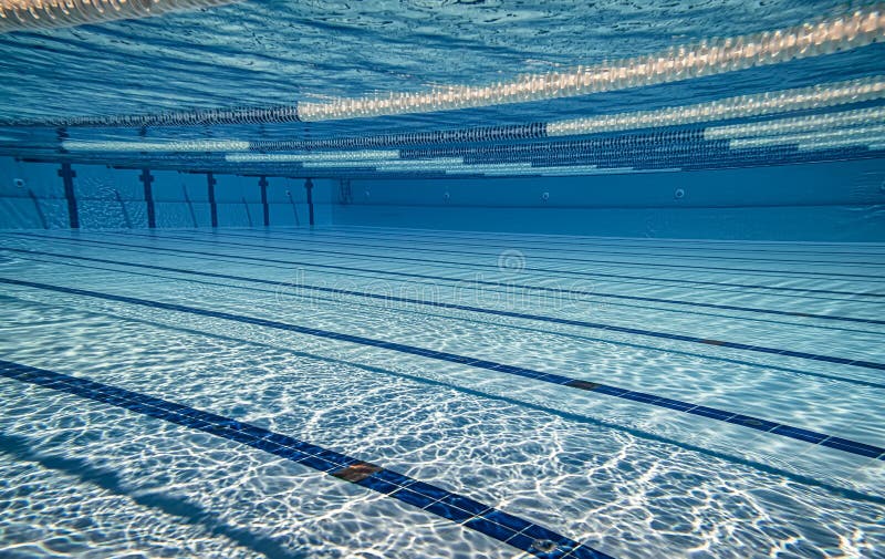 Olympic Swimming Pool Under Water Background Stock Photo - Image of ...