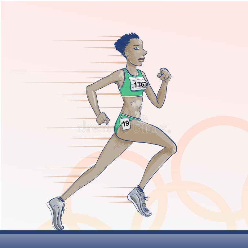 Olympic toons - Running stock vector. Illustration of peace - 17912386