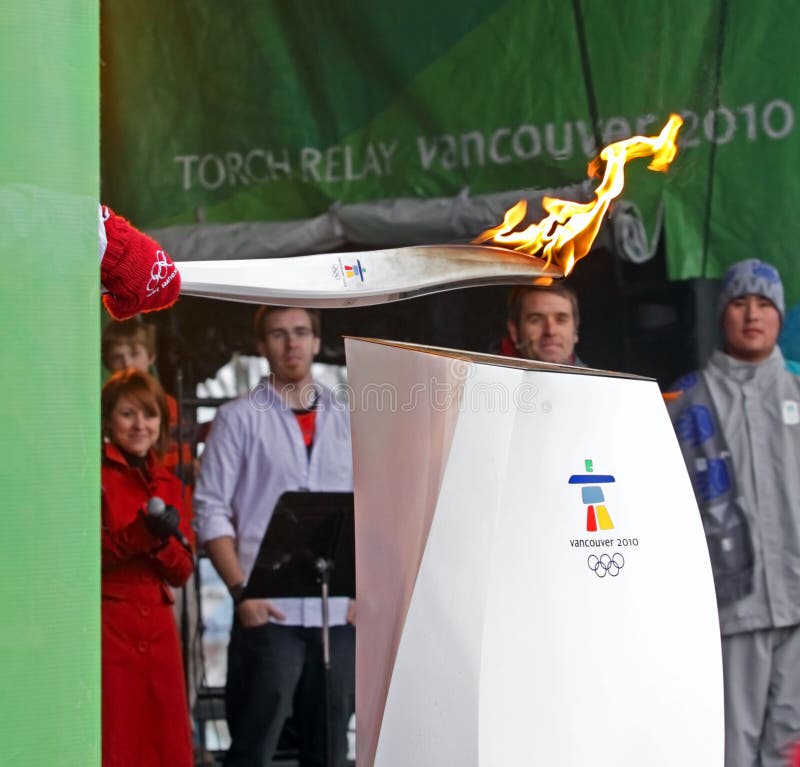 Olympic torch cauldron editorial stock photo. Image of sussex - 11958473