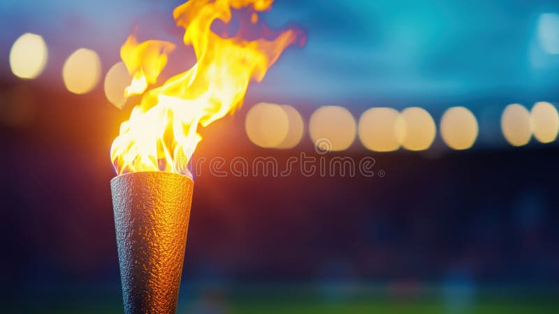 Flame of Unity - Olympic Torch Ceremony Stock Image - Image of festival ...