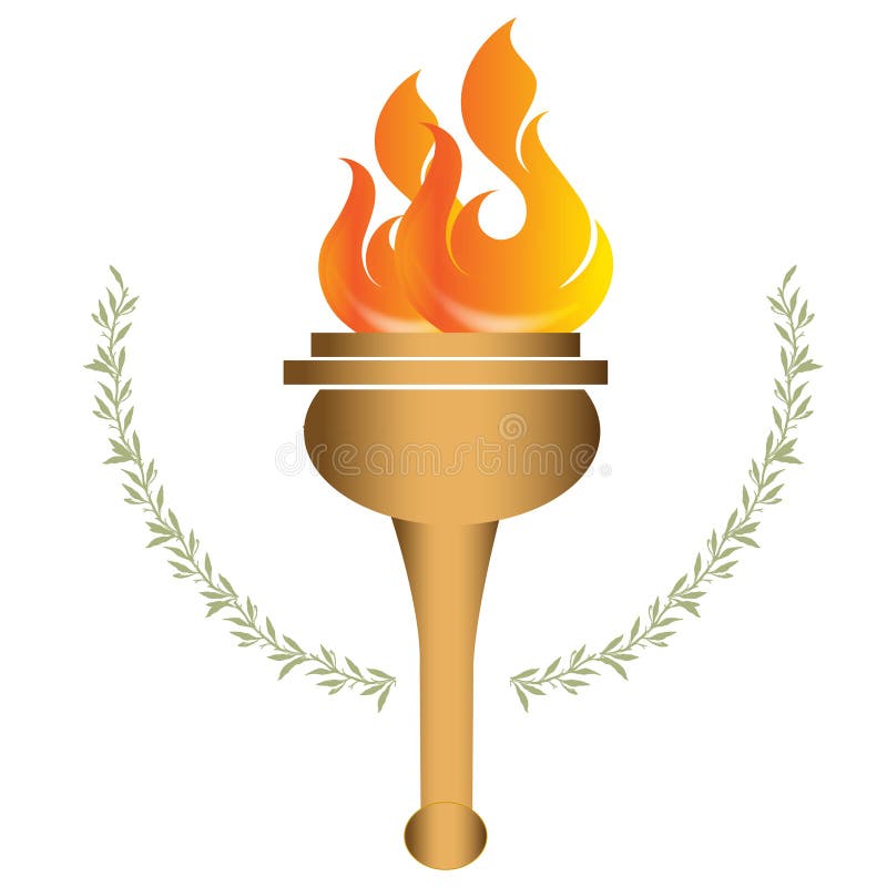 Olympic torch stock illustration. Illustration of drawing - 32508804
