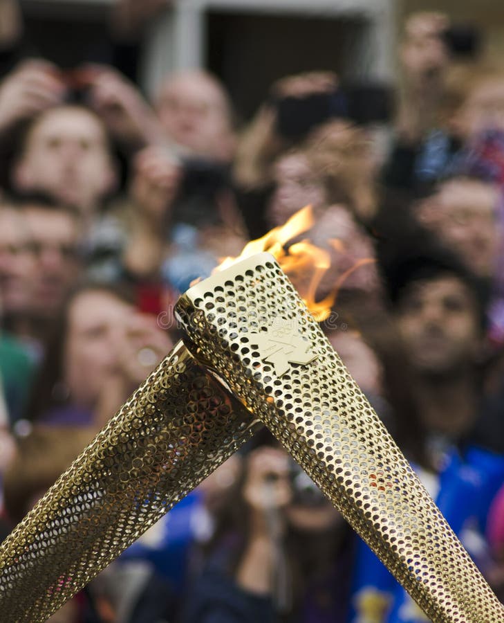 Olympic Torch Relay editorial stock image. Image of cycling - 25880944
