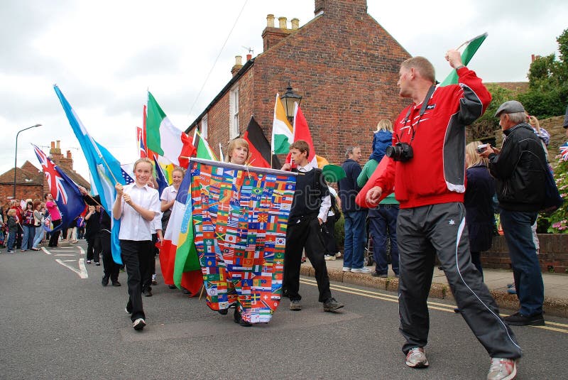 Olympic Torch Relay, Rye editorial photo. Image of east - 25979046