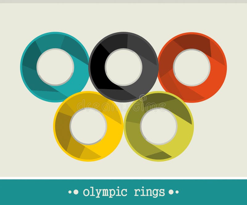 Olympische Ringe. vektor abbildung. Illustration von olympisch - 37925804