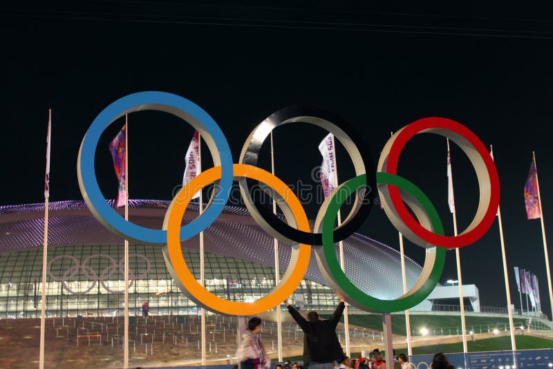 Olympische Ringe redaktionelles stockfoto. Bild von olympiade - 51412478