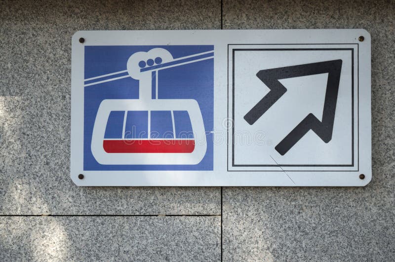 OLYMPOS, TURKEY - MAY 09, 2018: the Pointer To the Cable Car Editorial ...