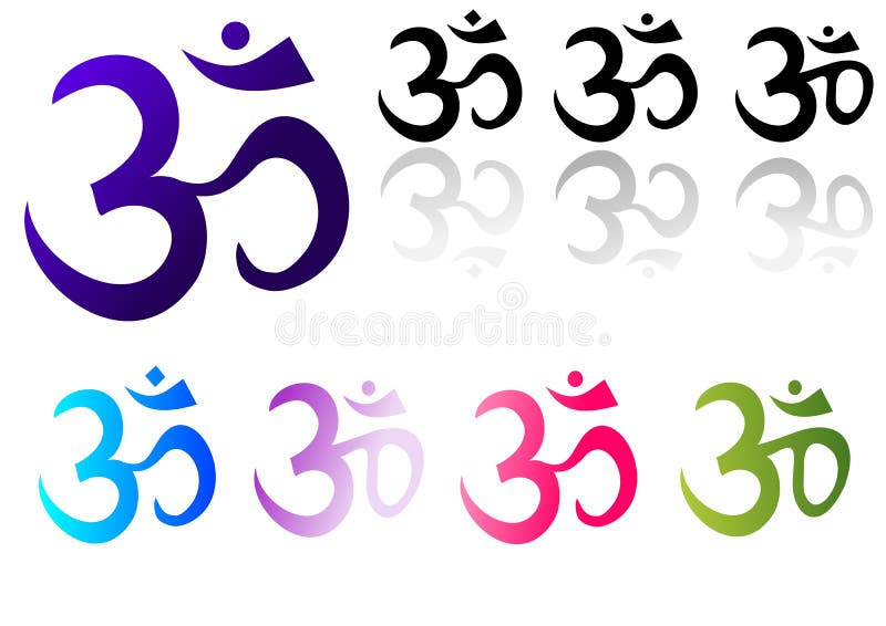 Om stock vector. Illustration of indian, buddhism, orient - 14053652