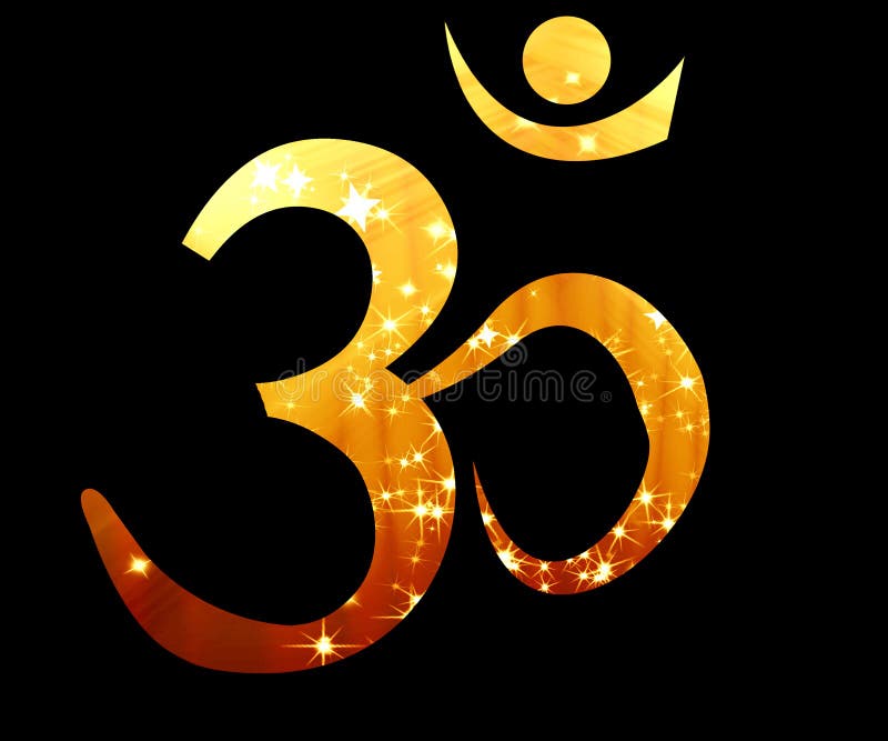 Om aum symbol stock illustration. Illustration of sacred - 9591920