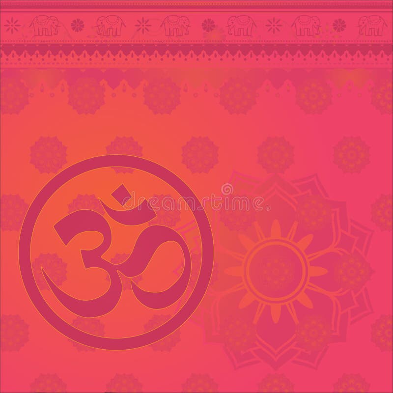 Pink Indian Gate Background Stock Vector - Illustration of culture ...
