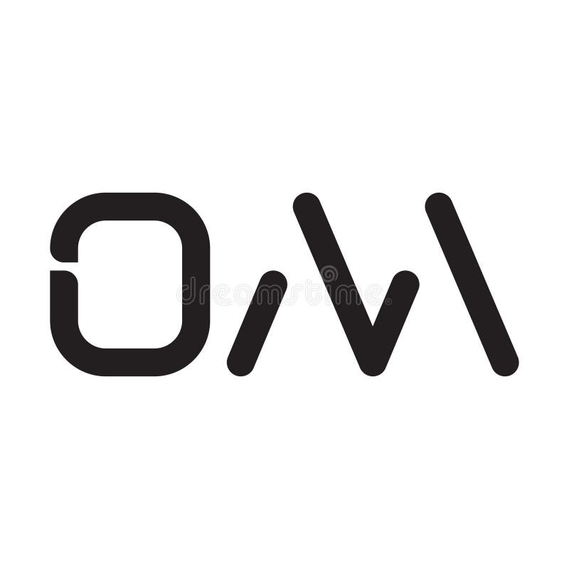 Om Initial Letter Vector Logo Icon Stock Vector - Illustration of lowercase, marketing: 207946185