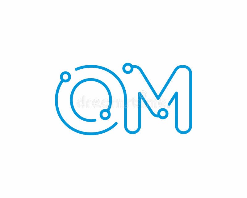 OM Letters, Electronic Circuit, Technology Logo Design Vector 001 Stock ...