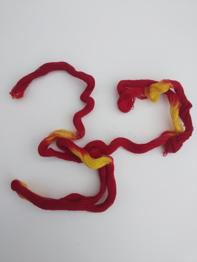 Om Made from Religious God Threads Stock Photo - Image of font, petal ...