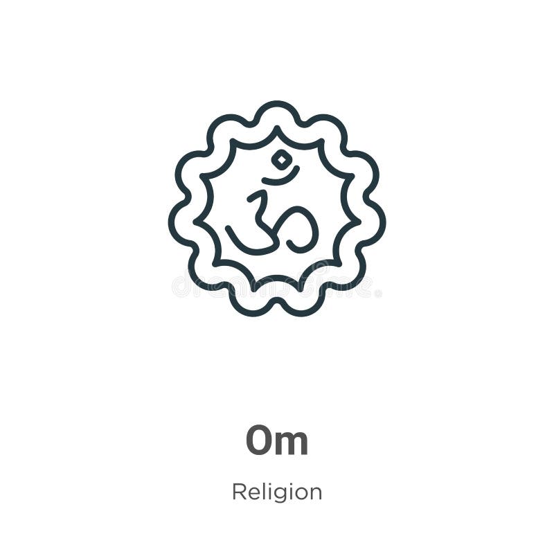 Om Outline Stock Illustrations – 871 Om Outline Stock Illustrations ...