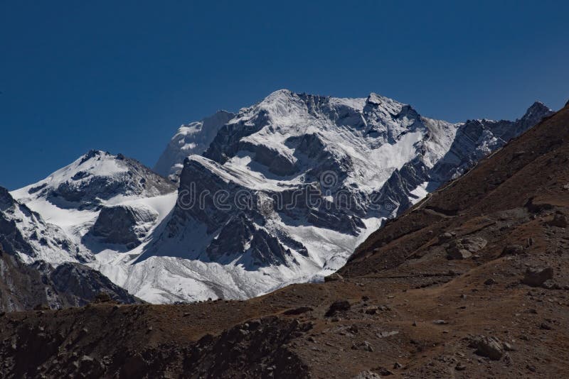 Om Parvat, a Sacred Peak in the Himalayas, in Uttarakhand, India Stock ...