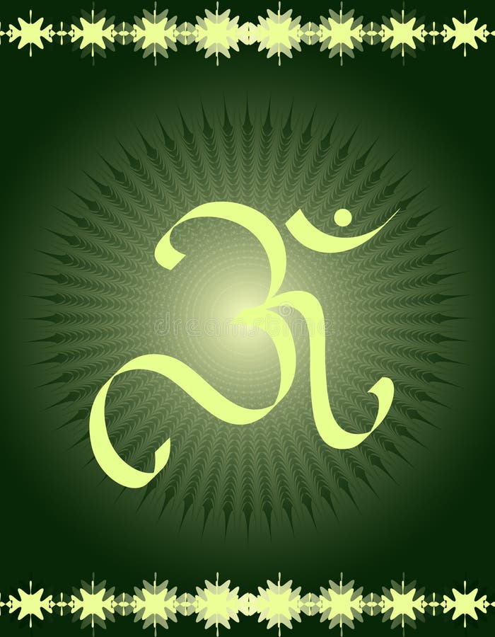 OM símbolo divino stock de ilustración. Ilustración de modelo - 3382745