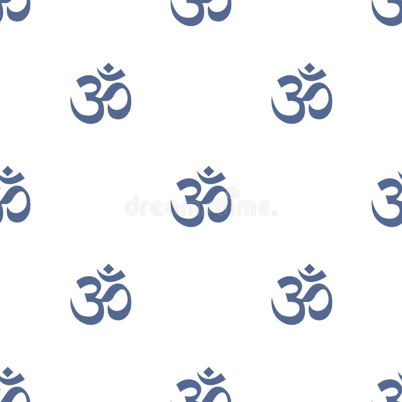 Om seamless pattern stock illustration. Illustration of graphic - 182854876