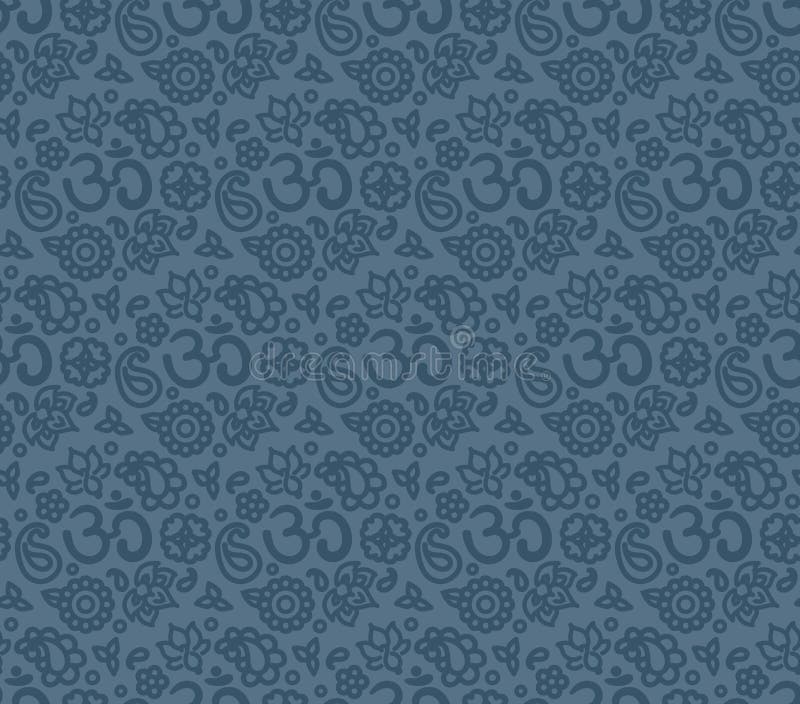 OM seamless pattern stock vector. Illustration of culture - 87596314