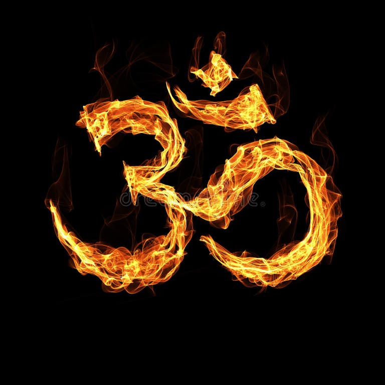 Yellow Om Symbol Black Background Stock Illustrations – 118 Yellow Om ...
