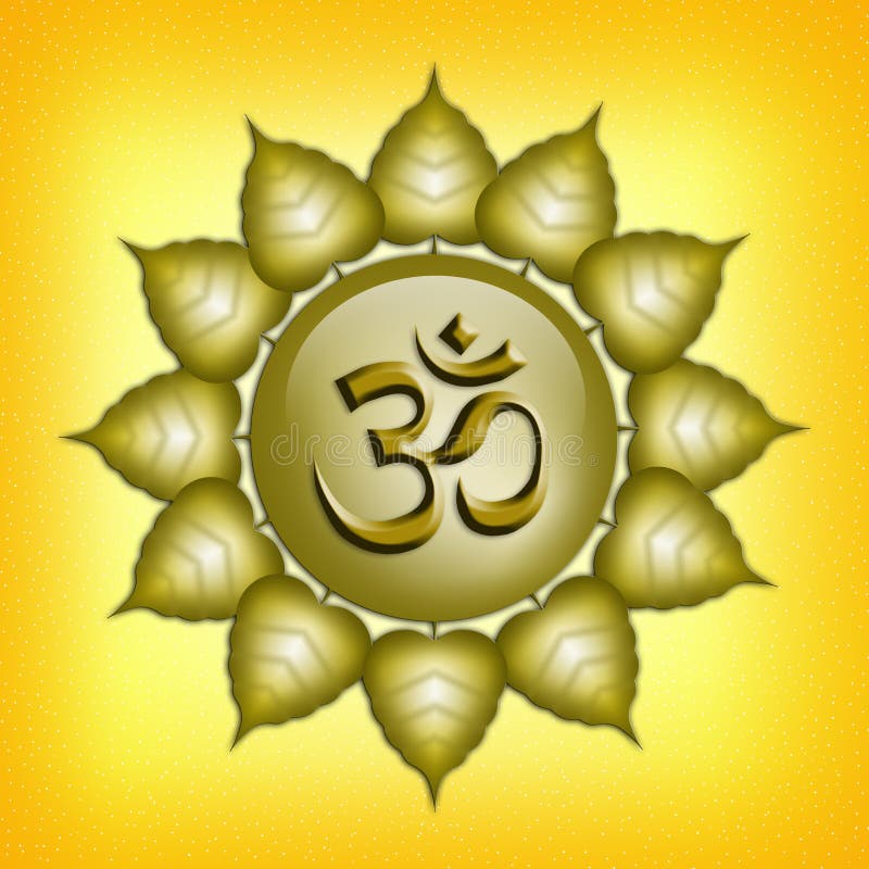 Om symbol stock illustration. Illustration of light, culture - 31506779