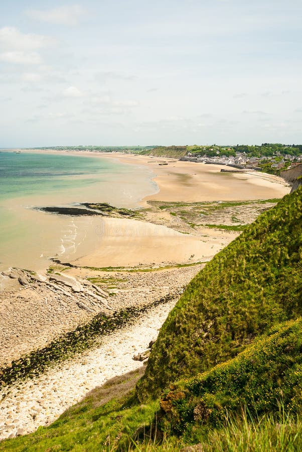 Omaha beach stock image. Image of green, discovery, invasions - 69975815