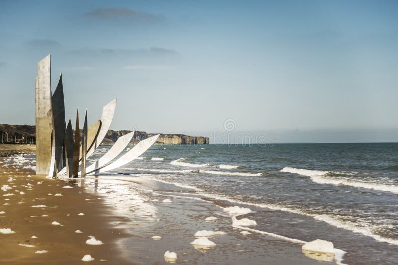 Omaha Beach editorial stock photo. Image of battle, seventy - 52706708