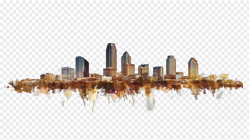 Omaha city skyline stock image. Illustration of building - 341484577