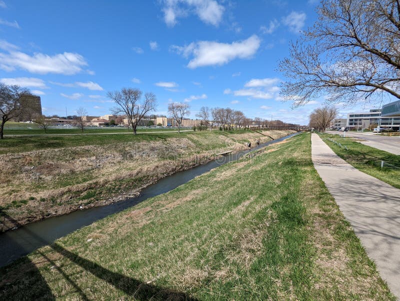 Omaha Nebraska City Scenes, Rivefront and Modern Buildings Stock Photo ...