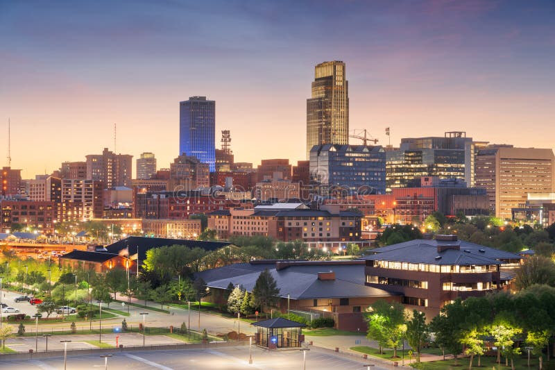 Omaha, Nebraska, USA Downtown Cityscape Stock Image - Image of ...