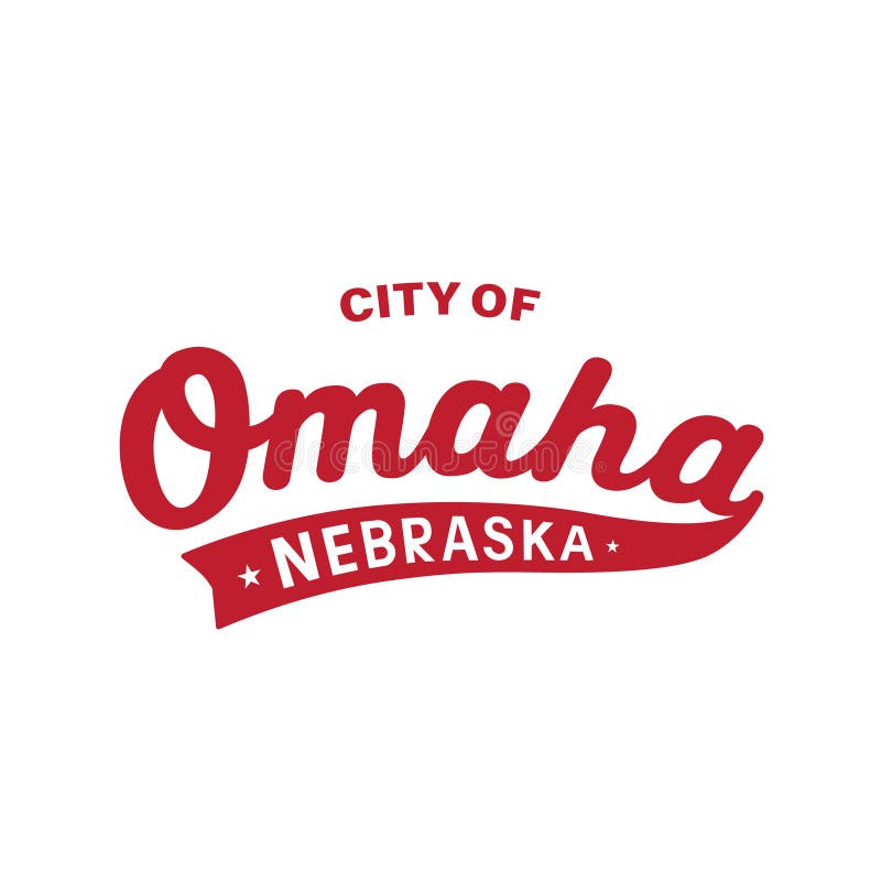 City of Omaha Lettering Design. Omaha, Nebraska Typography Design ...