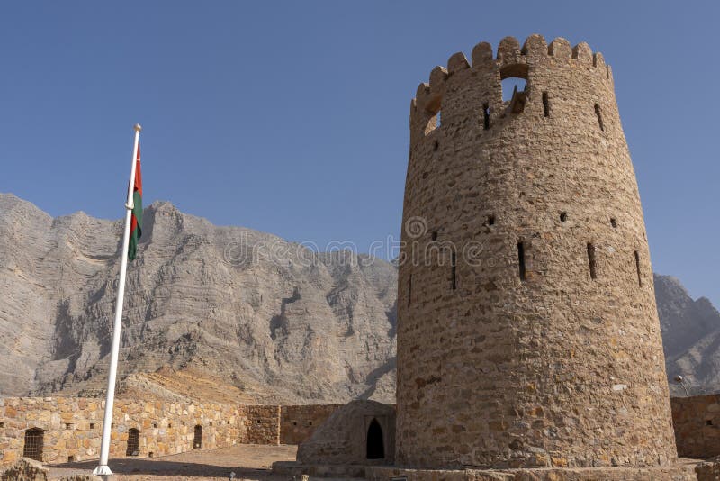 Oman - Bukha - AlQala a Fort - Fort Tower Stock Photo - Image of fort ...