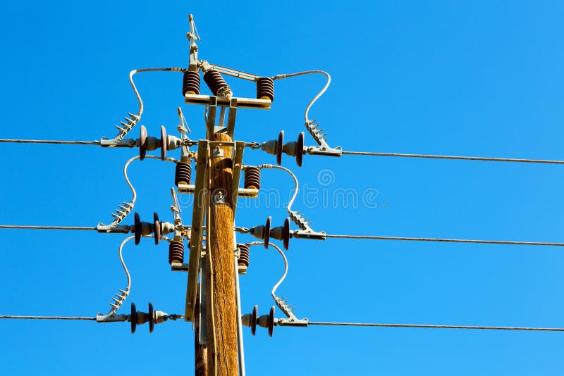 In Oman the Electric Cable Current Line Stock Photo - Image of ...