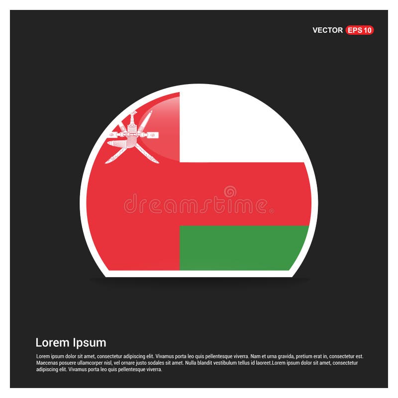 Oman flag design vector stock vector. Illustration of vector - 123837189