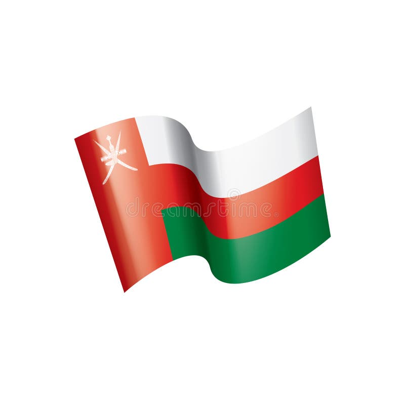Oman Flag, Vector Illustration on a White Background Stock Vector ...
