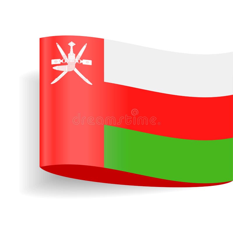 Oman Flag Vector Label Tag Icon Stock Illustration - Illustration of ...