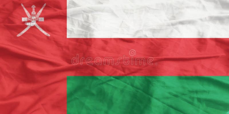 Oman Flag Waving Close Up stock photo. Image of waving - 378941908