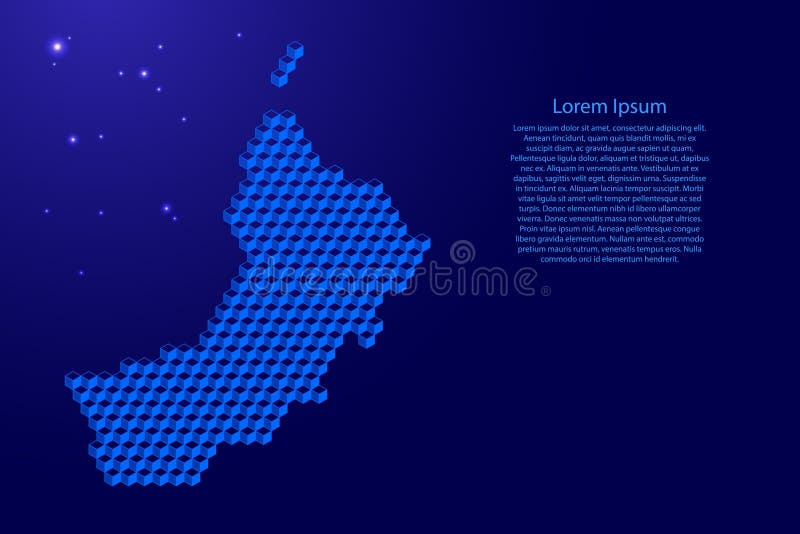 Oman Map in Geometric Polygonal,mosaic Style. Stock Illustration ...