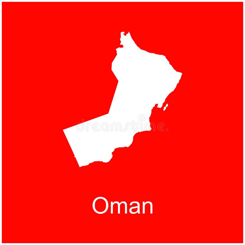 Oman map icon stock illustration. Illustration of silhouette - 349415426