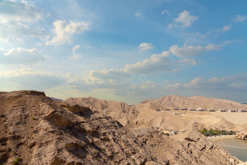 Oman, Muscat, Rock Mountain Coastal Landscape View Stock Image - Image ...