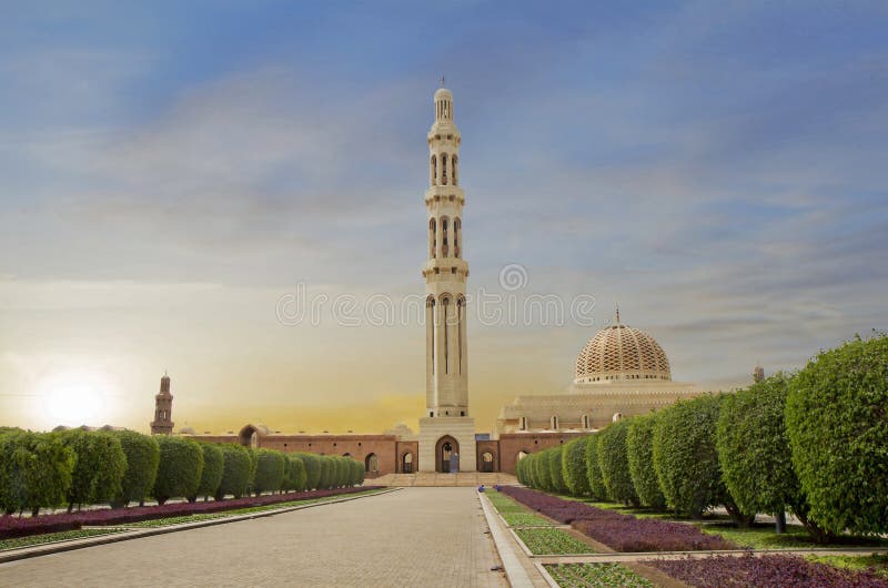 Oman. Muscat. Sultan Qaboos Grand Mosque. Stock Photo - Image of asia ...