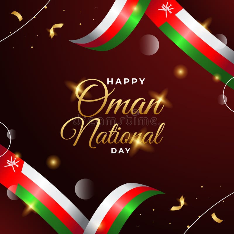 Oman National Day Design Illustration Collection Stock Vector ...