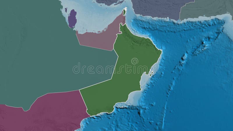 Oman - Overview. Administrative Stock Illustration - Illustration of ...