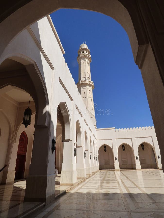 Oman, Salalah, Sultan Qaboos-Moschee Stockfoto - Bild von ansicht ...