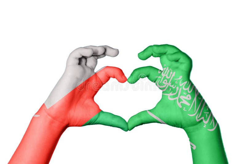 Oman Saudi Arabia Heart, Hand Gesture Making Heart Stock Image - Image ...