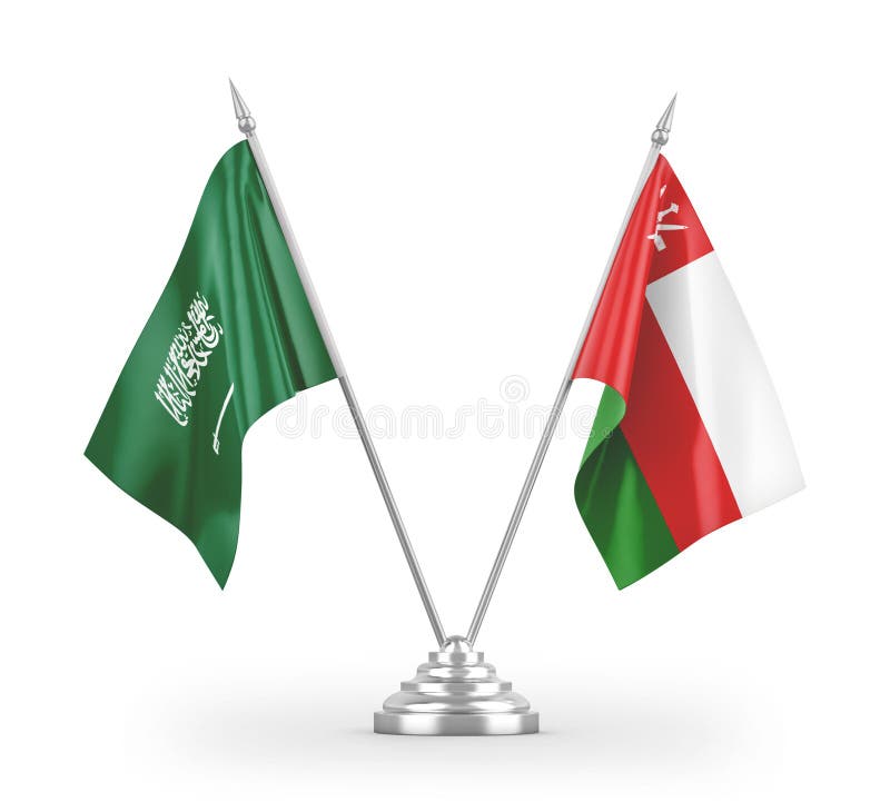 Oman and Saudi Arabia Realistic Flag â€“ Fabric Texture Illustration ...